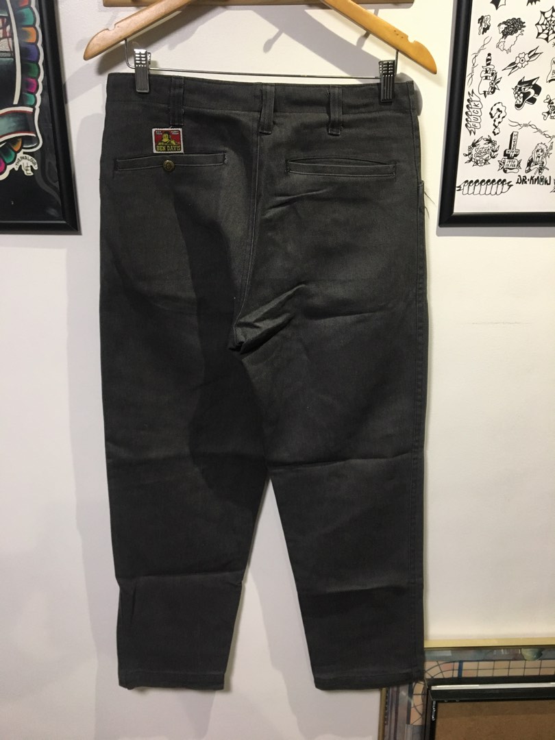 Vintage Ben Davis Workwear Pants - Charcoal Grey, Men's Fashion ...