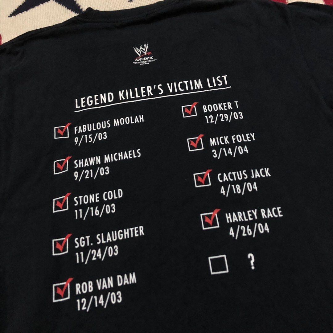 Vintage WWE Randy Orton Legend Killer Tour 2004 T shirt, Men's Fashion ...
