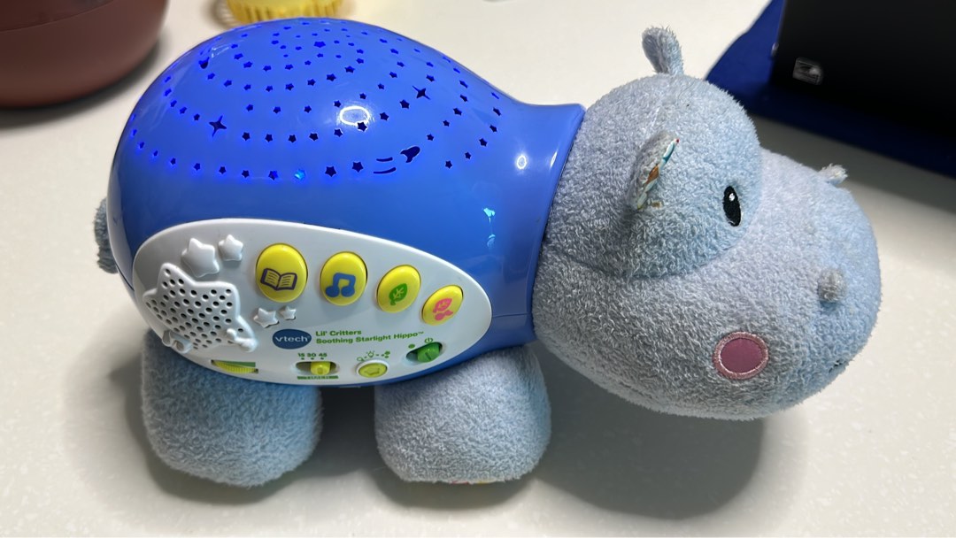 VTech Soothing Hippo Light Projector, Babies & Kids, Infant Playtime on ...