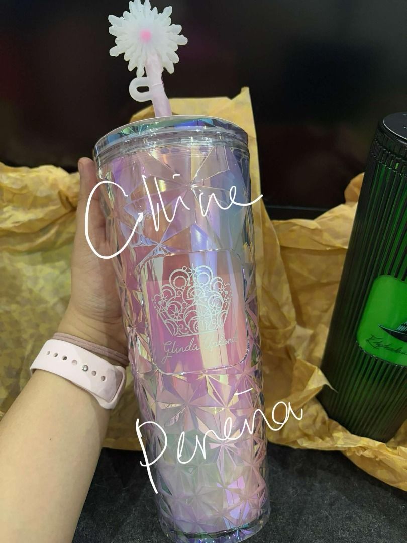 Wicked x Starbucks Glinda Prism and Elphaba Pleated GITD Cold Cup ...