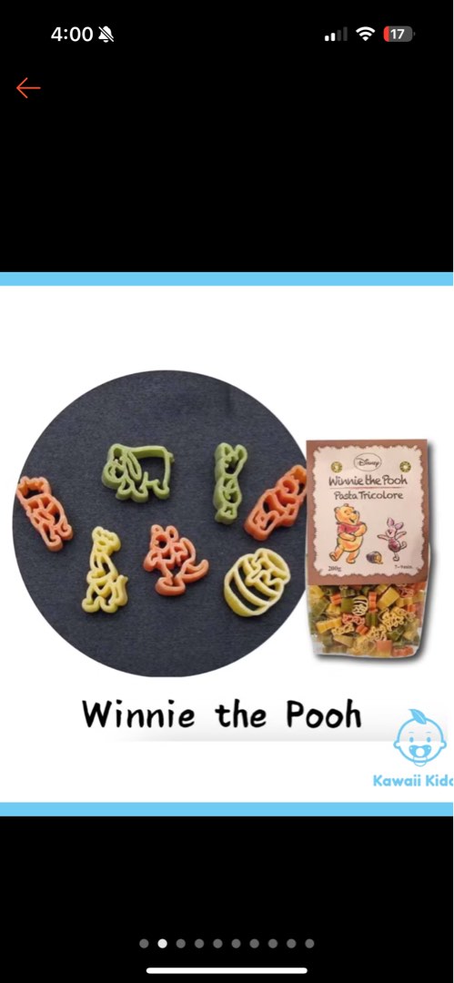 Winnie the Pooh Shaped Pasta, Food & Drinks, Rice & Noodles on Carousell