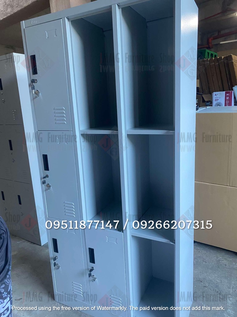 9 DOOR STEEL LOCKER CABINET, Furniture & Home Living, Office Furniture ...