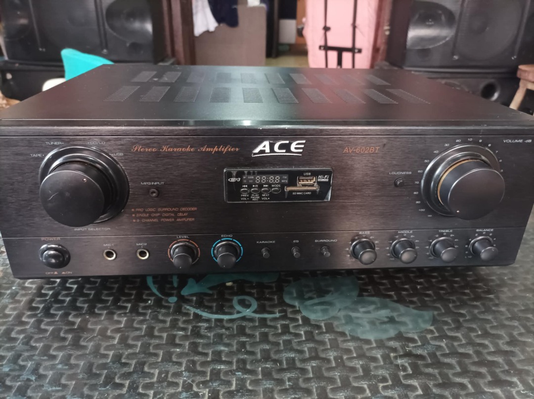 ACE AV-602BT Power Amplifier, Audio, Soundbars, Speakers & Amplifiers ...
