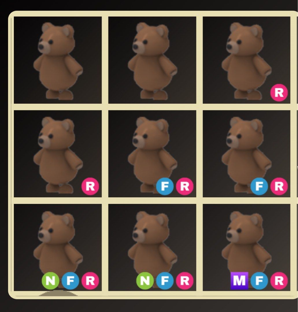 Adopt me bears, Video Gaming, Gaming Accessories, In-Game Products on ...