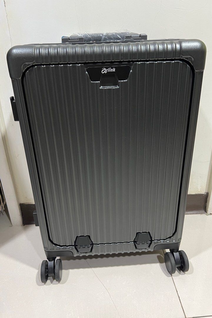 Arlink Carry系列 多功能前開獨立款 鋁框 20吋 鋰石灰 萬用行李箱, 他的時尚, 包包與錢包, 背包在旋轉拍賣