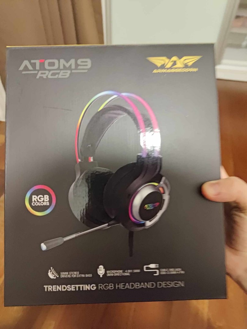 ARMAGGEDDON ATOM 9 RGB 2.1 SURROUND SOUND GAMING HEADSET, Audio ...