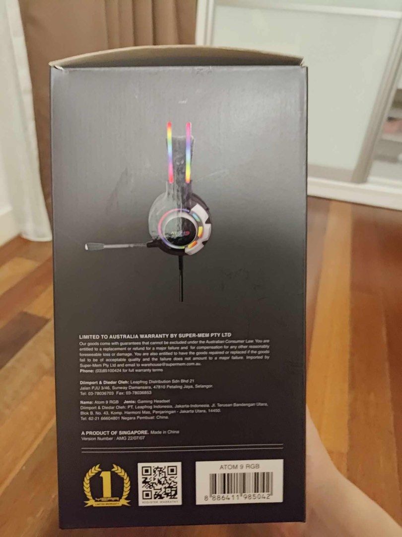 ARMAGGEDDON ATOM 9 RGB 2.1 SURROUND SOUND GAMING HEADSET, Audio ...