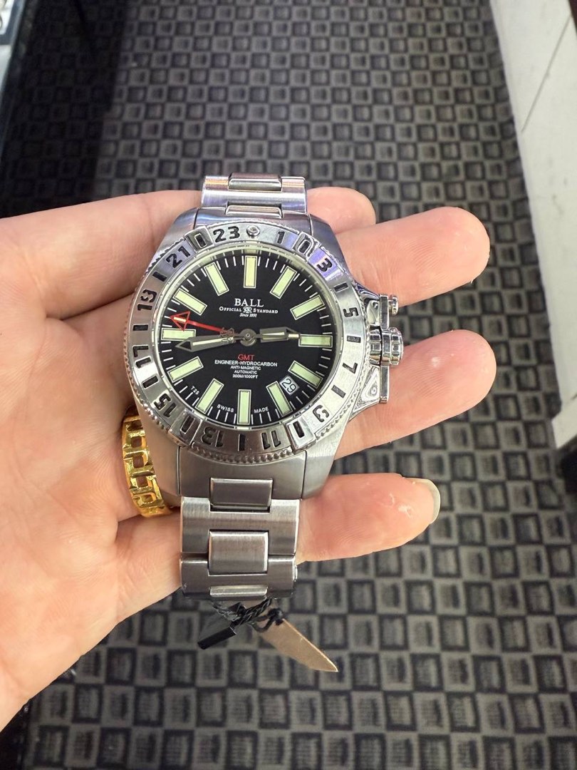 BALL ENGINEER HYDROCARBON GMT SWISS MADE TITANIUM AUTOMATIC DG1016A, Men's Fashion, Watches ...