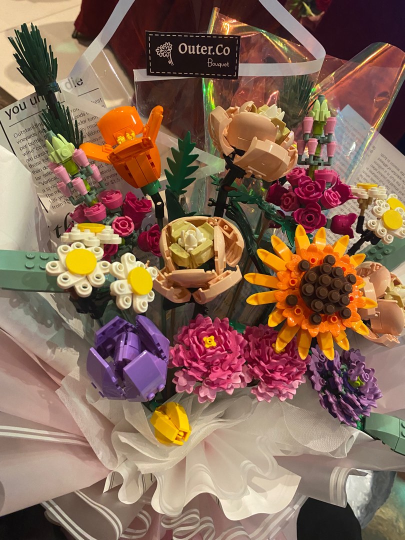 Bouquet buket bunga flowers block balok lego cantik, Serba Serbi ...