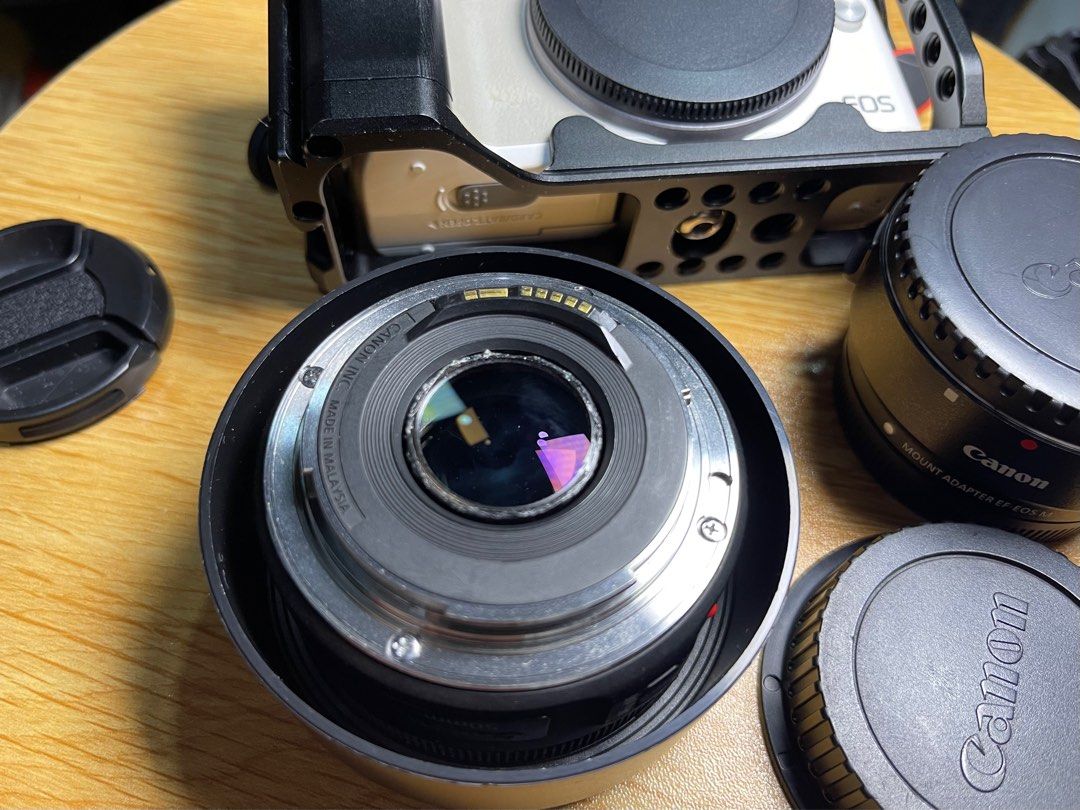 Canon M50 With Adapter And 50mm F1.8 STM, Photography, Cameras on Carousell