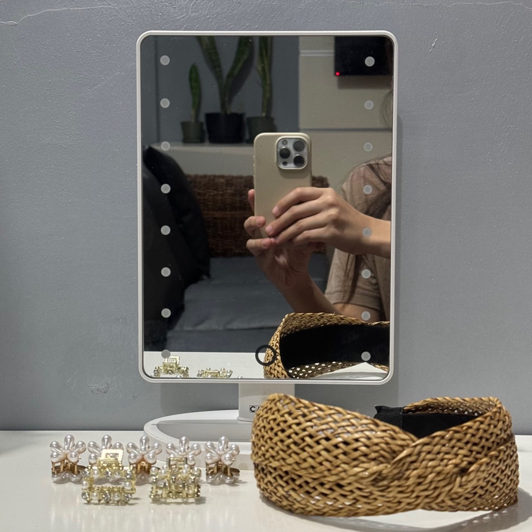 CASCADE Vanity Mirror | White Tabletop Mirror, Furniture & Home Living, Home Decor, Mirrors on ...