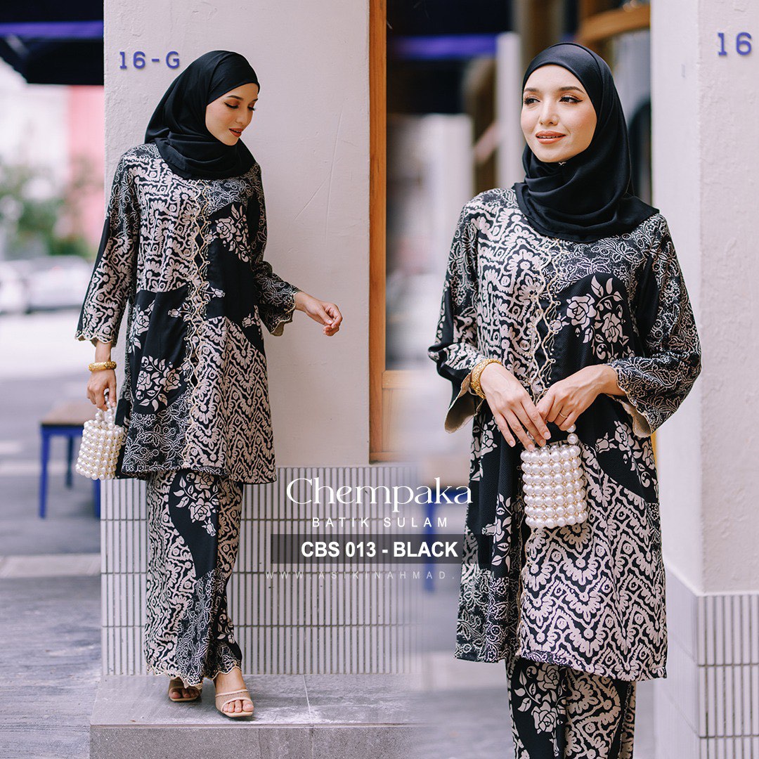 CHEMPAKA BATIK SULAM - ASIKIN AHMAD, Women's Fashion, Muslimah Fashion ...