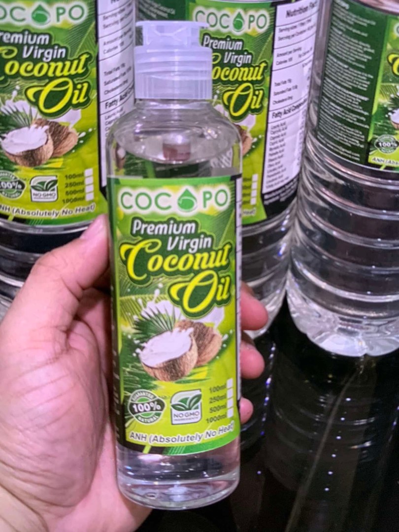 CocoPo Virgin Coconut Premium Oil 250ml 500ml 1000ml, Health ...