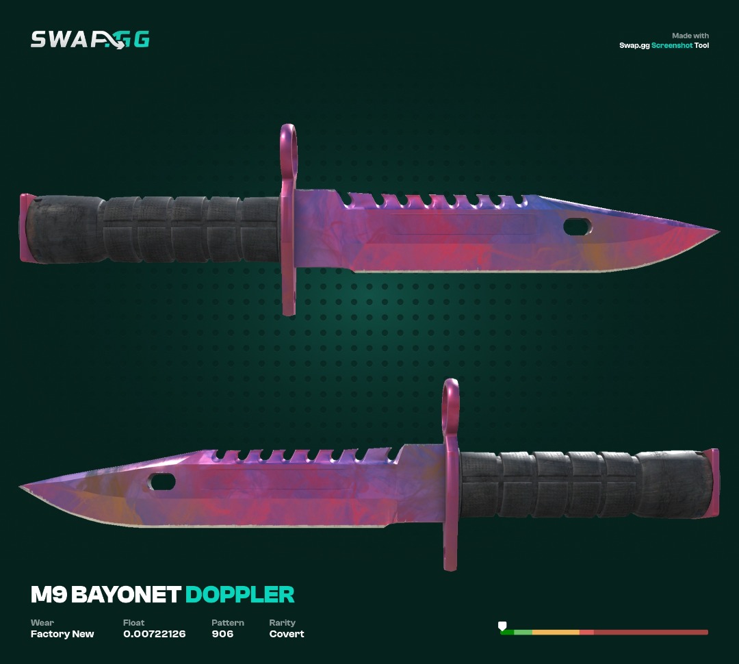 CS2 - M9 Bayonet Doppler Phase 2 FN, Video Gaming, Gaming Accessories, In-Game Products on Carousell