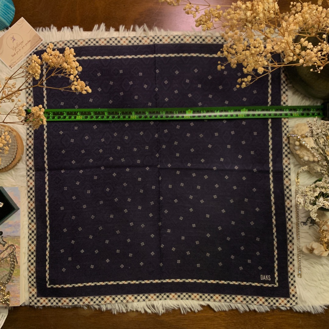 DAKS | 19 x 19in | Finest cotton | Jacquard woven | Daks monogram all ...