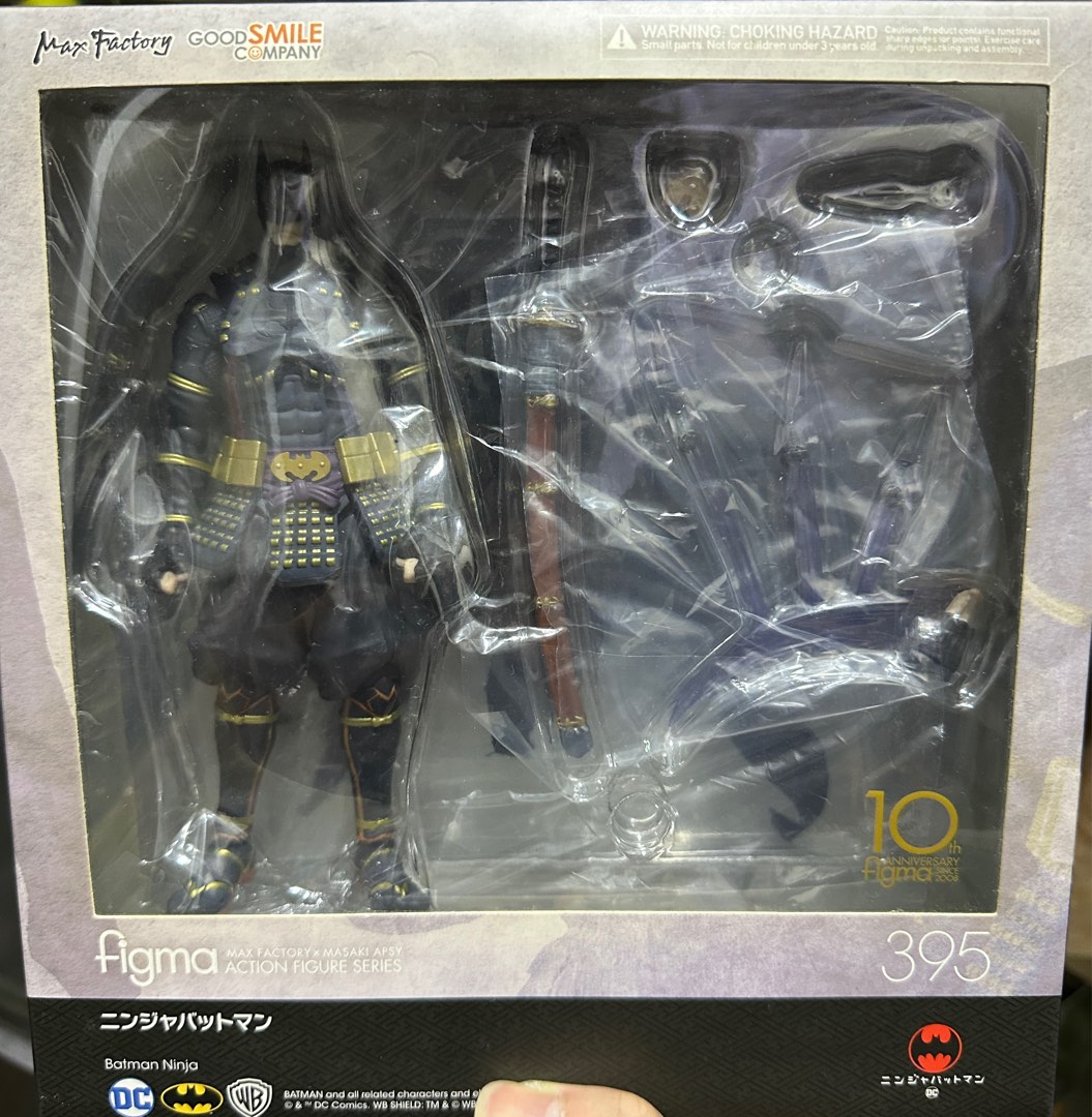 DC Comics figma 395 Batman Ninja 忍者蝙蝠俠, 興趣及遊戲, 玩具 & 遊戲類 - Carousell