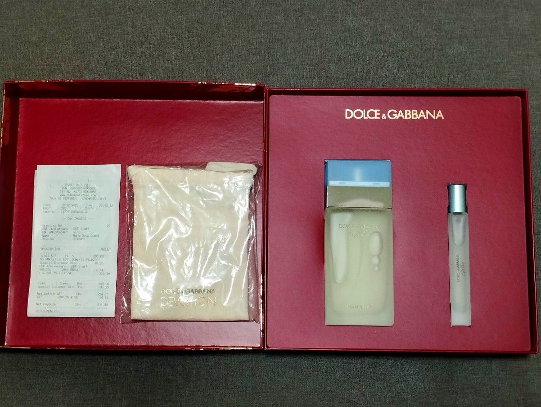 D&G LIGHT BLUE BOX SET (100ML + 10ML) WITH FREEBIE, Beauty & Personal ...