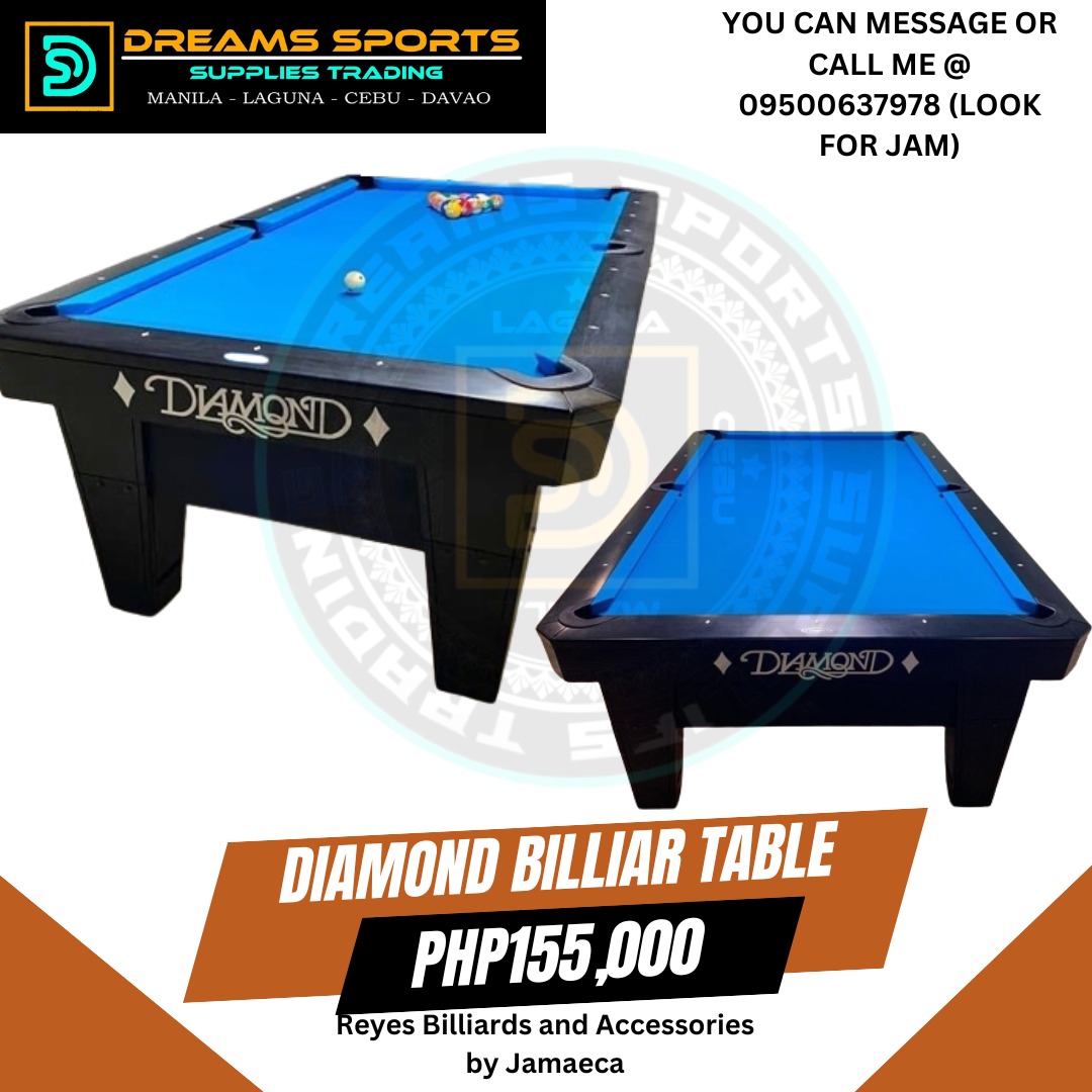 DIAMOND BILLIARD TABLE, Sports Equipment, Sports & Games, Billiards and ...