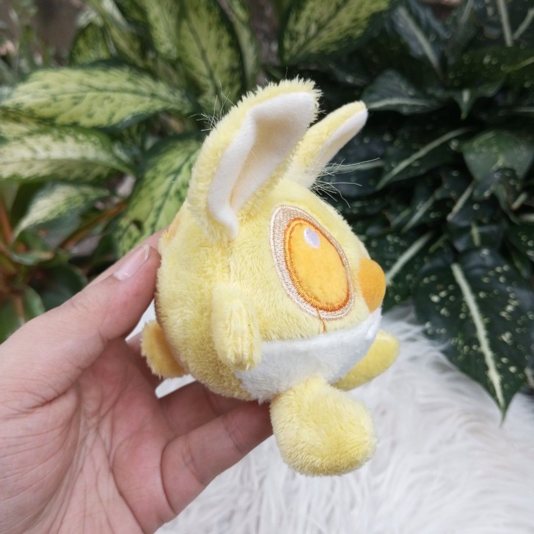 DISNEY Kawaii Lilo and Stitch Rare Yellow Round Plush Toy Original ...