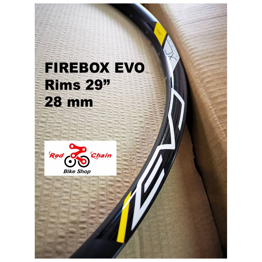 FIREBOX EVO Tubeless MTB Rim Evo 29”, Alloy, 32H, Outer Width 28 mm ...