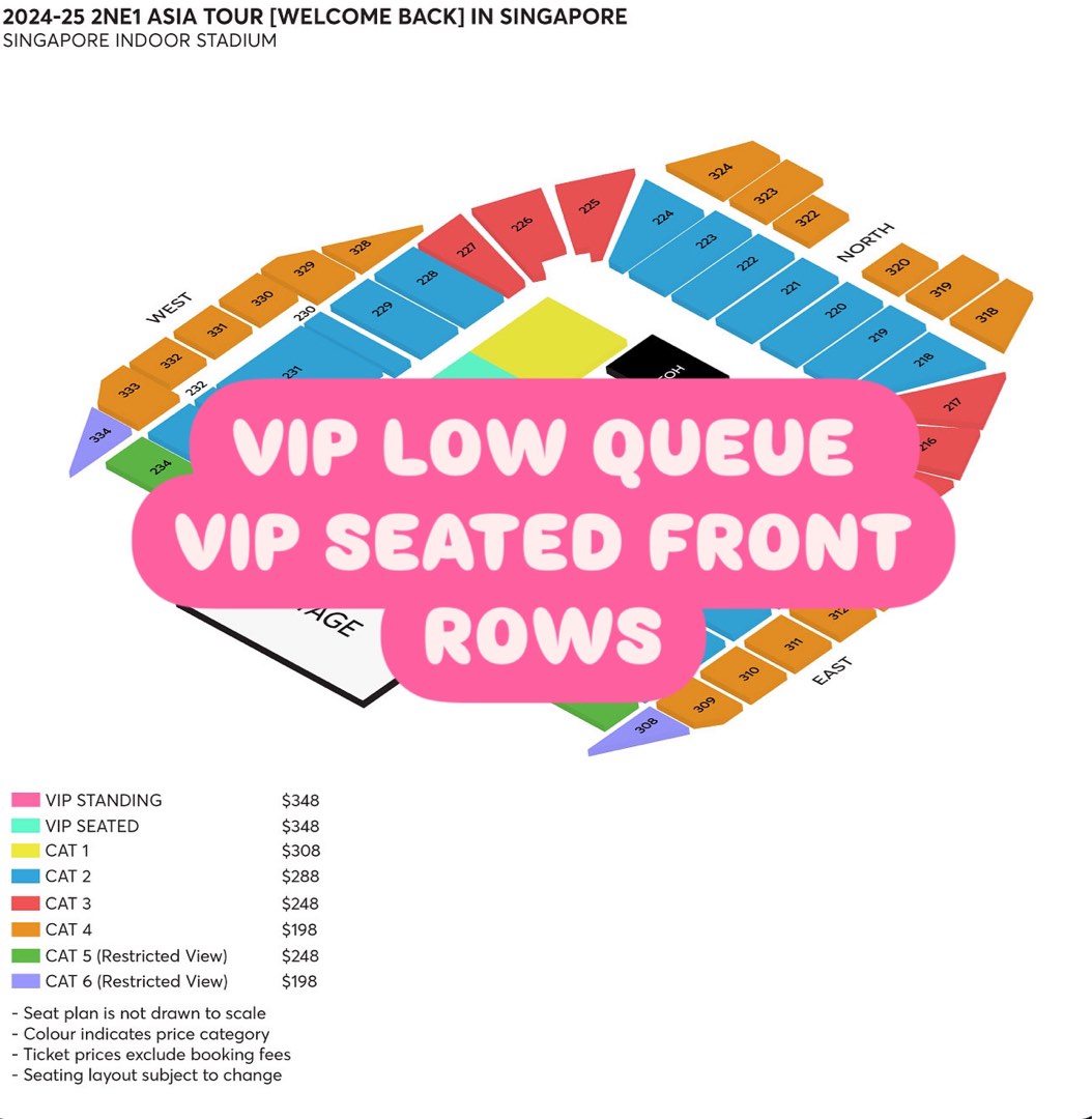 FRONT ROWS VIP 2NE1 SINGAPORE, Tickets & Vouchers, Event Tickets on ...