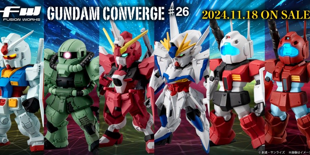 FW BANDAI GUNDAM CONVERGE 26 GUNDAM ZAKU CUCURUZ DOAN'S ISLAND VER INFINITE JUSTICE TYPE II GM ...