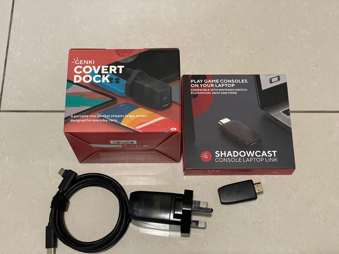 Nintendo Switch - Genki Covert Dock & Shadowcast v1 Bundle, Video ...