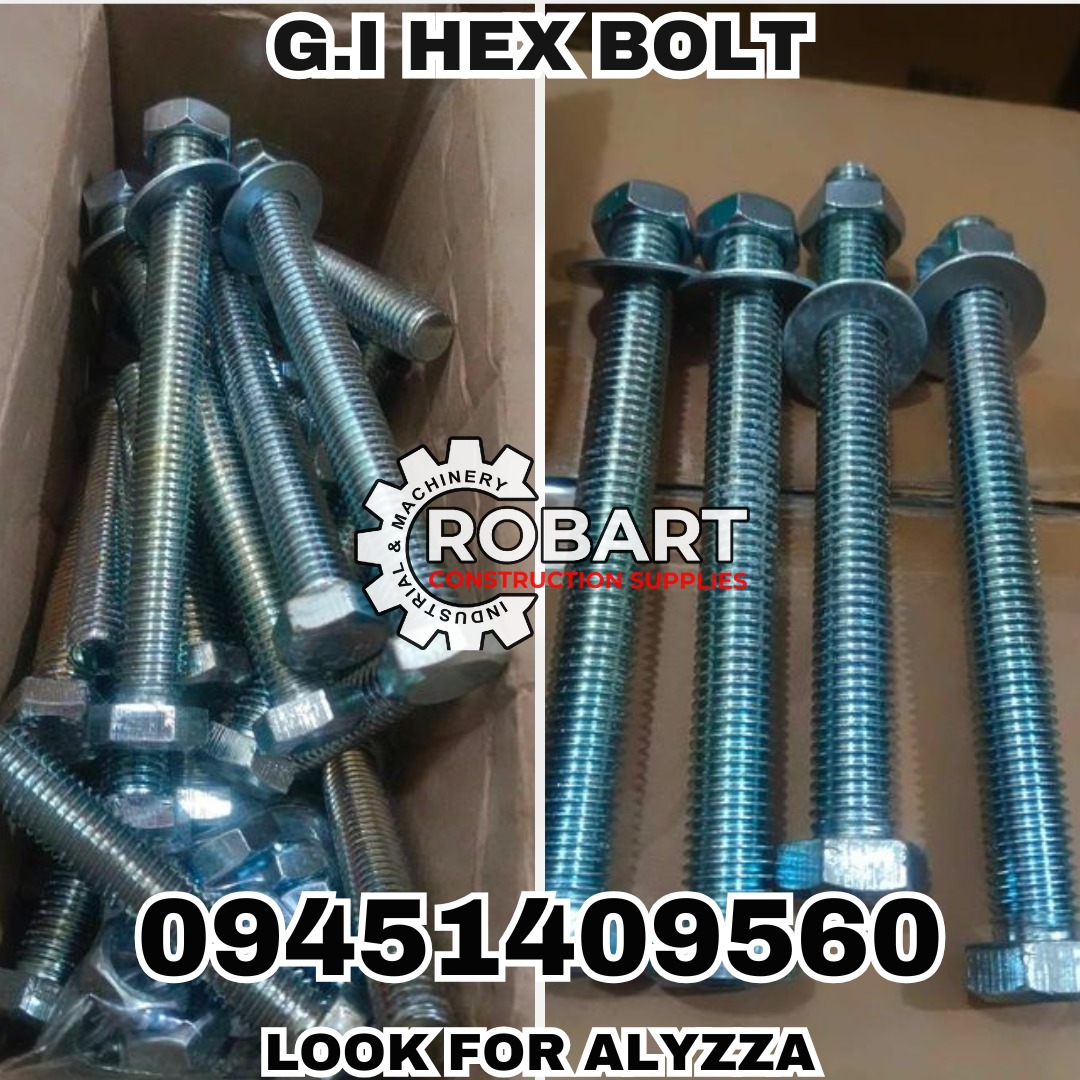 gi hex bolt, Commercial & Industrial, Construction Tools & Equipment on ...