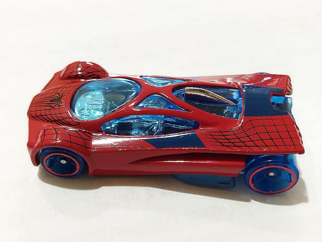 Hot Wheels 2014 Spider-Man 2: Spider Loop Speedway & Ultimate Spiderman Sling Shot - Red - Loose ...