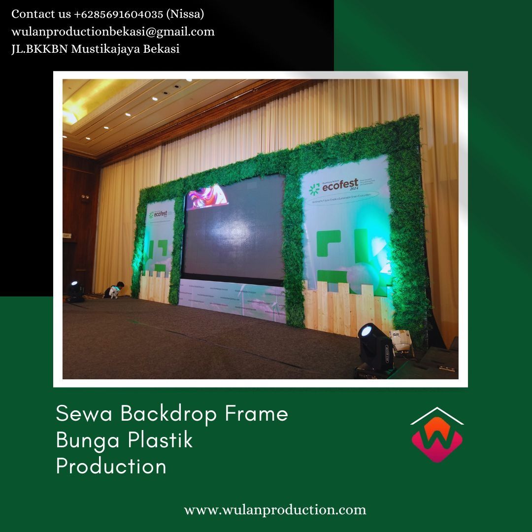 Jasa Sewa Backdrop Frame Bunga Plastik Event Hotel Four Season Jakarta ...