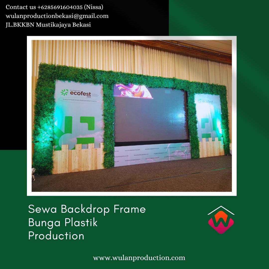 Jasa Sewa Backdrop Frame Bunga Plastik Event Hotel Four Season Jakarta ...
