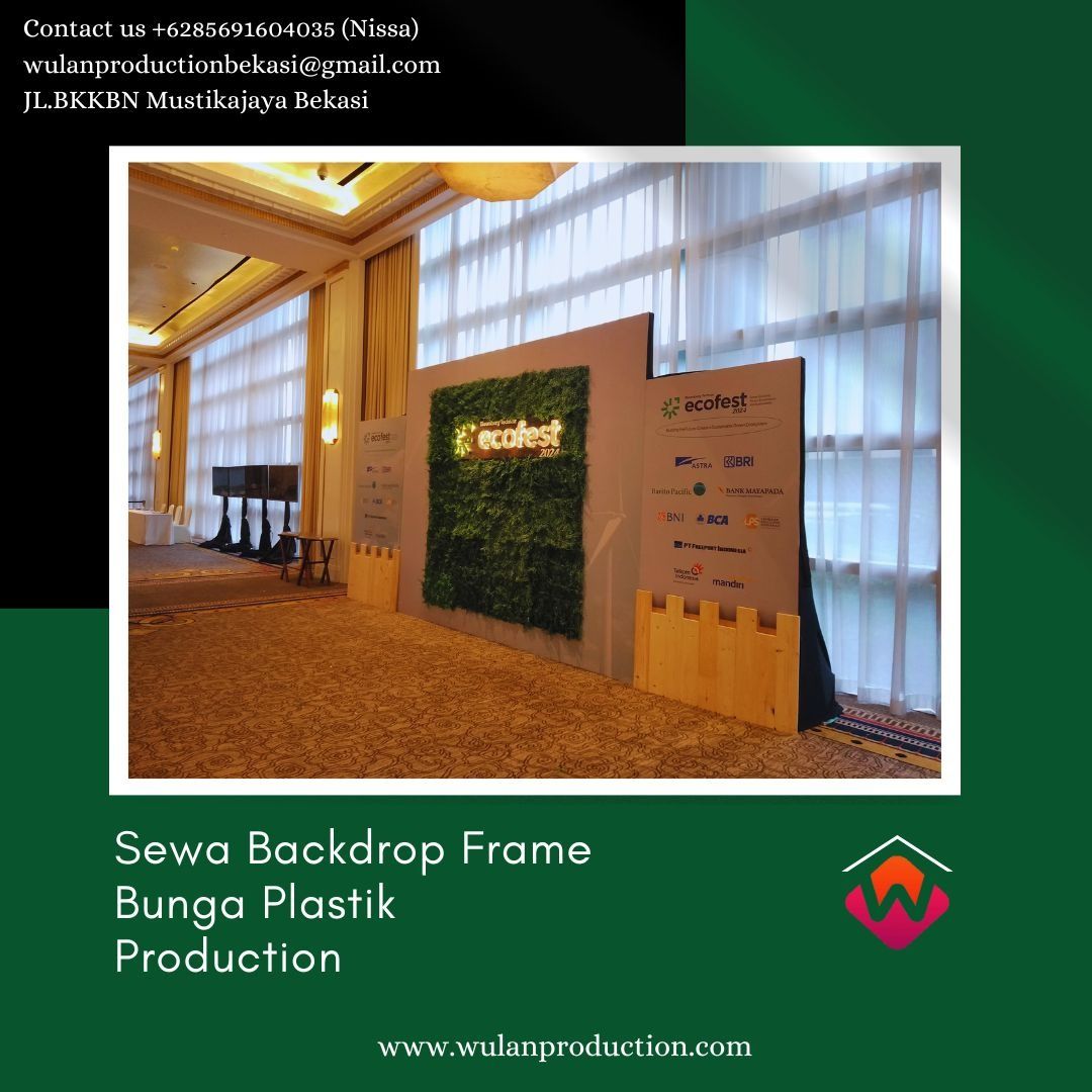 Jasa Sewa Backdrop Frame Bunga Plastik Event Hotel Four Season Jakarta ...