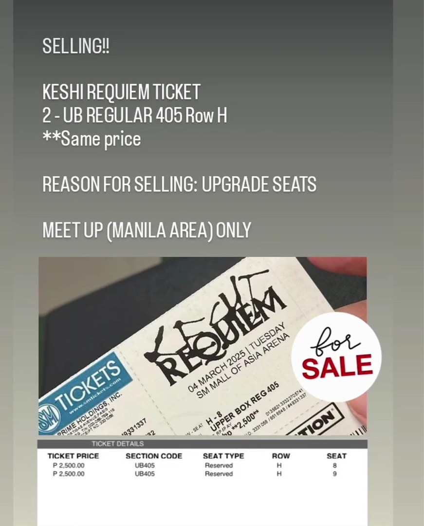 Keshi Concert, Tickets & Vouchers, Event Tickets on Carousell