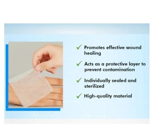 (L&L-J) Para-tulle Gauze Paraffin Wound Dressing Pad (1 Piece), Health ...