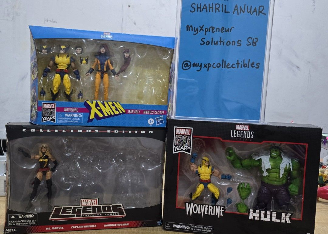 Marvel Legends Hulk / Wolverine, Jean / Wolverine, Ms.Marvel @ Warbird ...