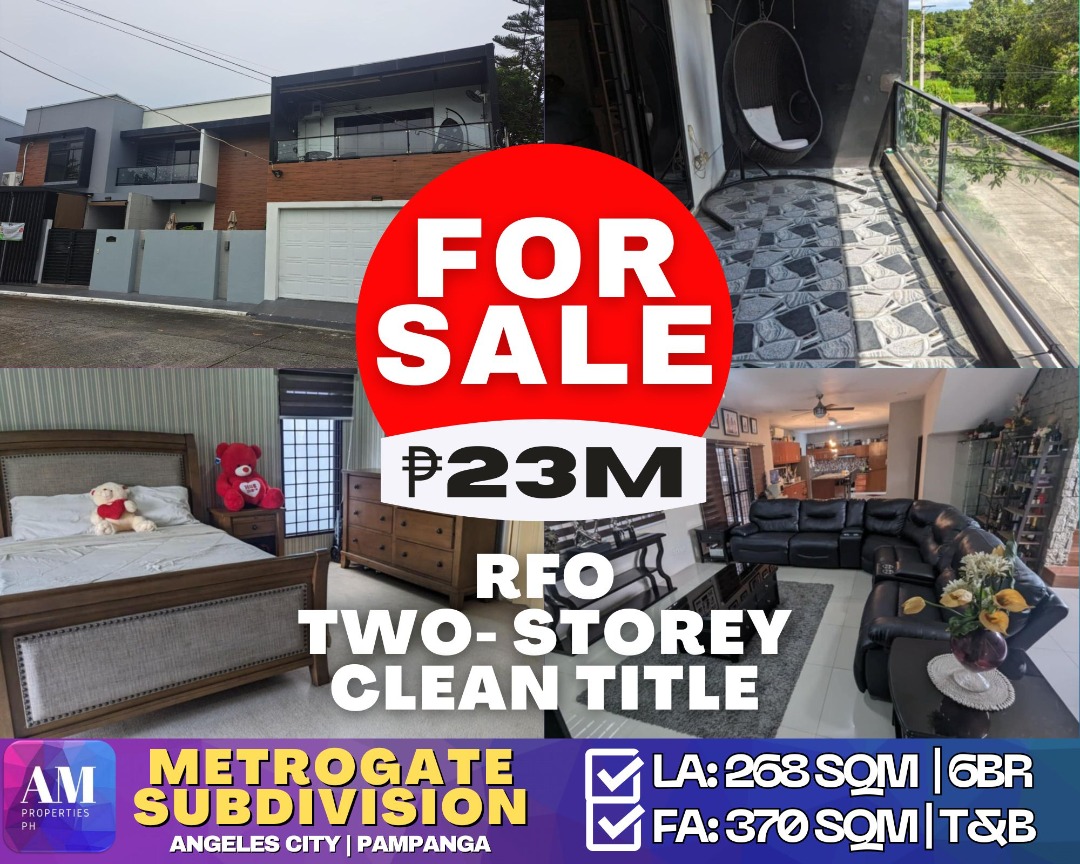 Metrogate Subdivision Angeles City, Pampanga Two- Storey H&L RFO, clean ...