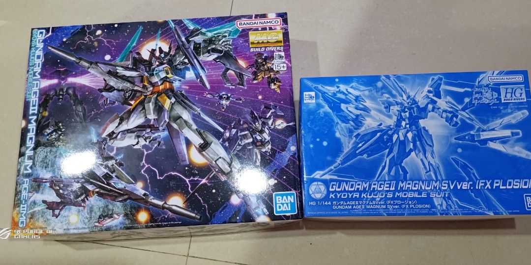 Mg hg Gundam age 2 Magnum sv ver fx plosion, Hobbies & Toys, Toys & Games on Carousell