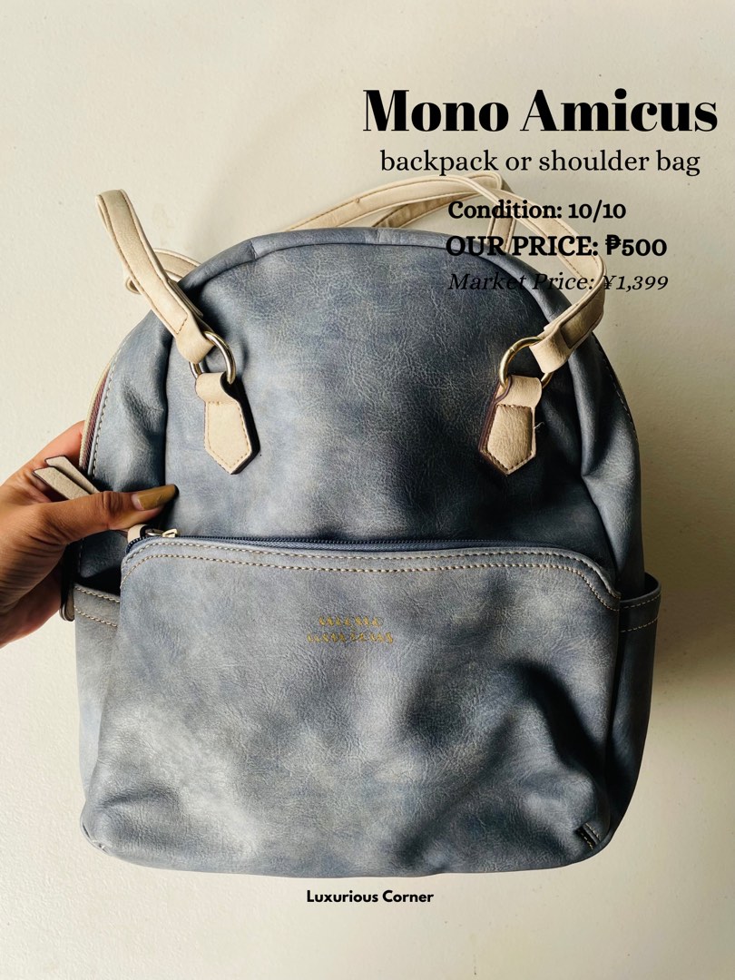 Mono Amicus Two Way Bag, Women's Fashion, Bags & Wallets, Backpacks on ...