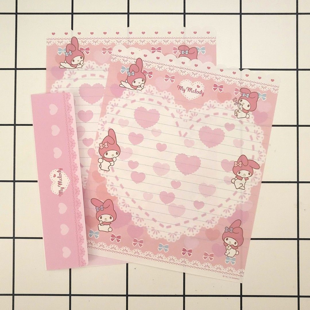 My Melody Letter Set 11, Hobbies & Toys, Stationary & Craft, Other ...