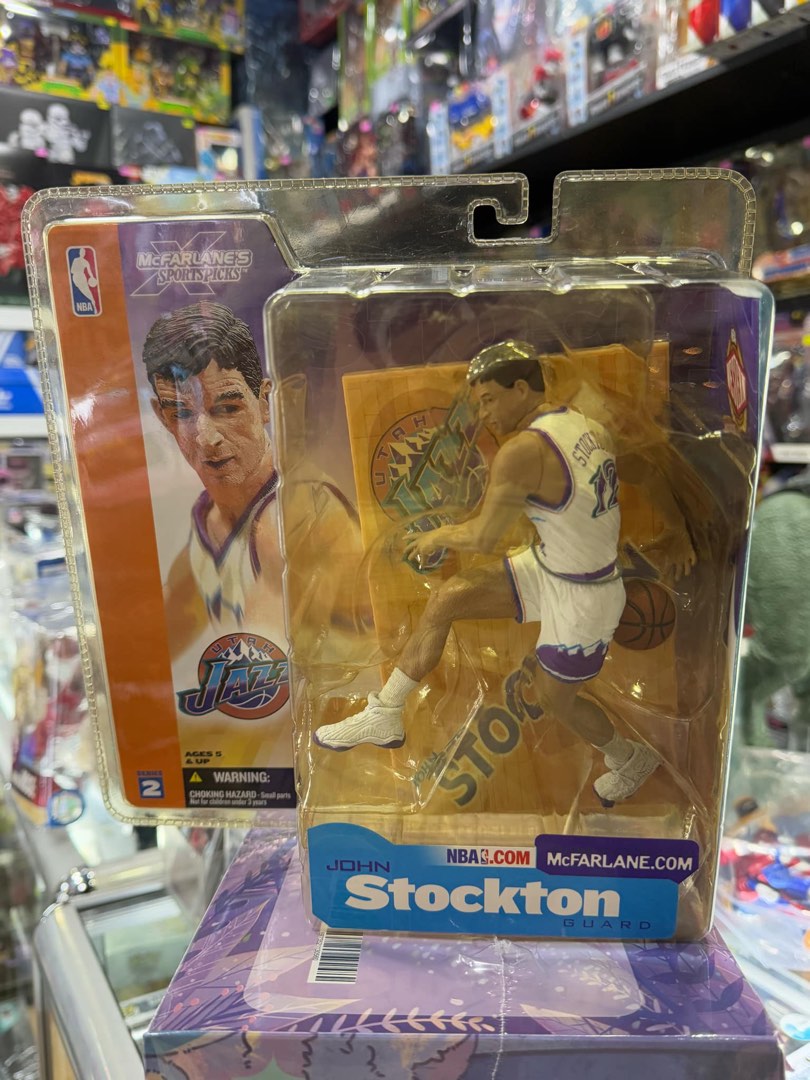 NBA McFarlane John Stockton, Hobbies & Toys, Toys & Games on Carousell
