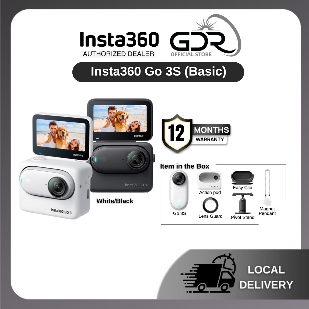 [New] Insta360 GO 3S (128GB) - 4K The Tiny Mighty Sport Action Camera, Photography, Cameras on ...