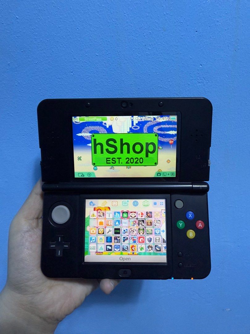 New Nintendo 3DS Regular Super Mario Black Edition (CFW w/ 128GB MMC ...