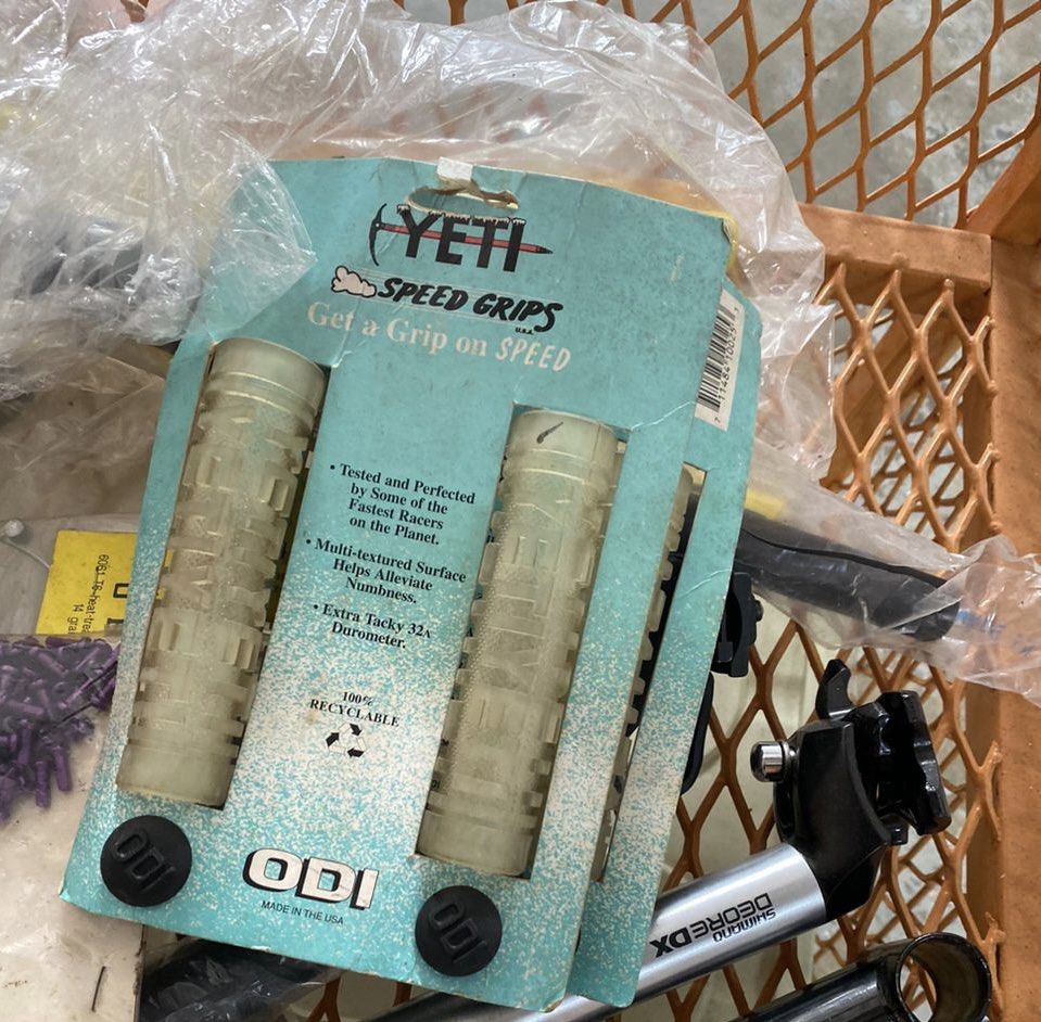 New Old Stock YETI USA X-Ray Clear Retro Mtb Grip Mtb ATB Mountain Bike ...