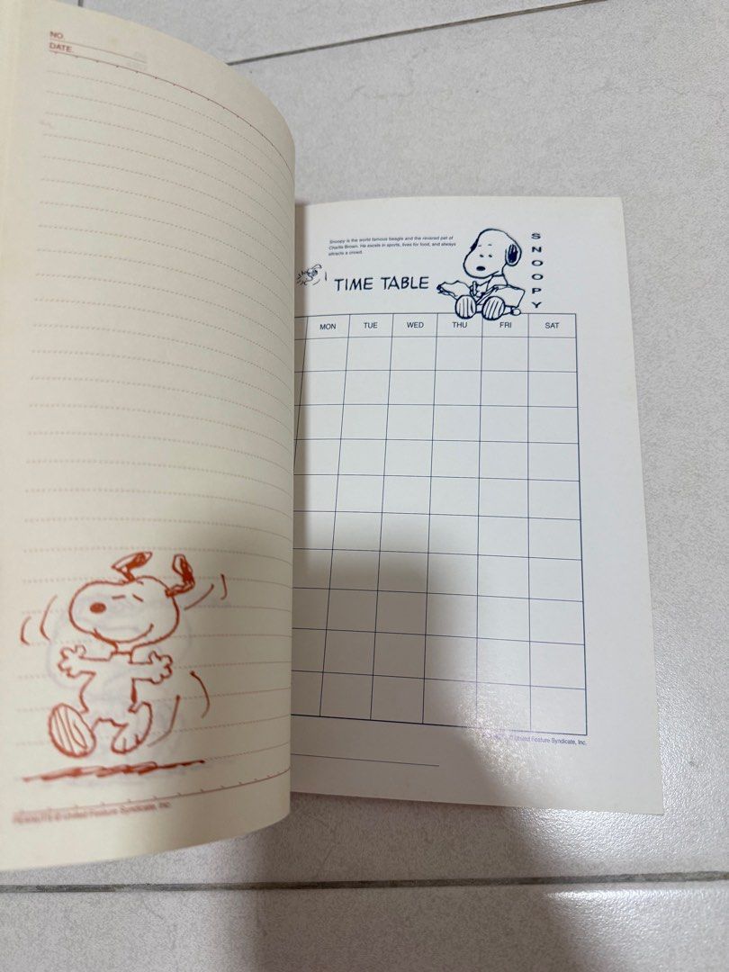 Peanuts Snoopy notebook, Hobbies & Toys, Collectibles & Memorabilia ...