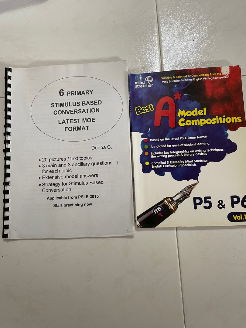 PSLE English Model compositions & Oral materials, Hobbies & Toys, Books ...