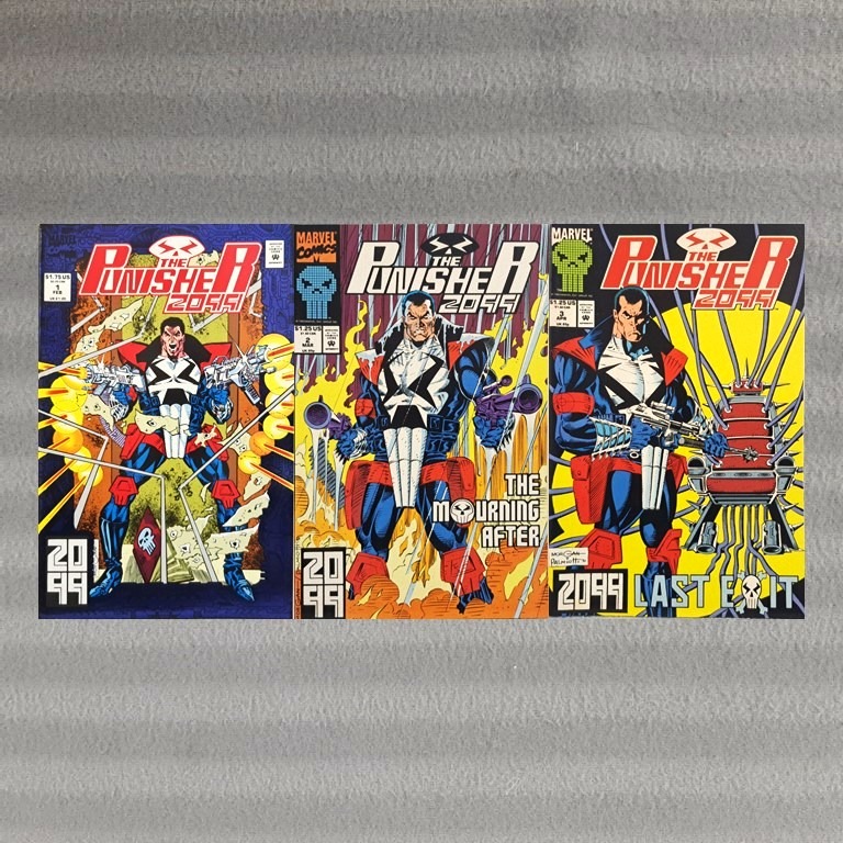 Punisher 2099 #1-#3 Partial Set (Marvel Comics) Tom Morgan, Pat Mills ...