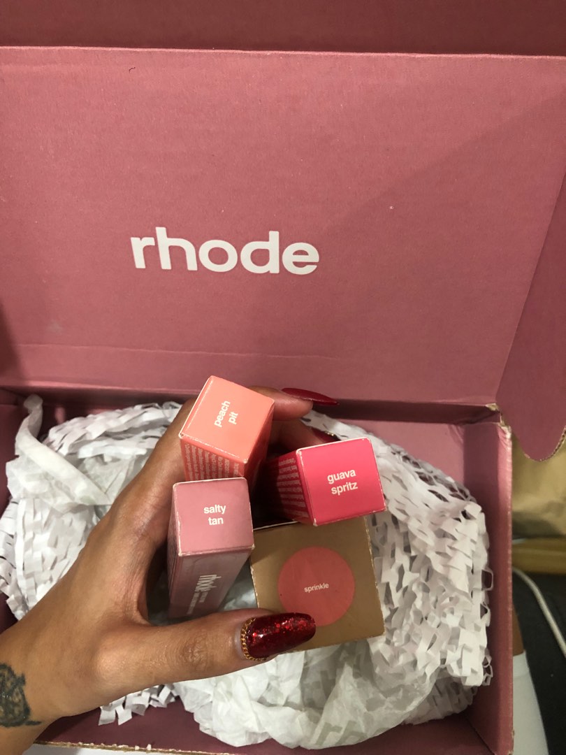 Rhode Limited Edition Sprinkle Blush, Salty Tan, Peach Pit and Guava ...