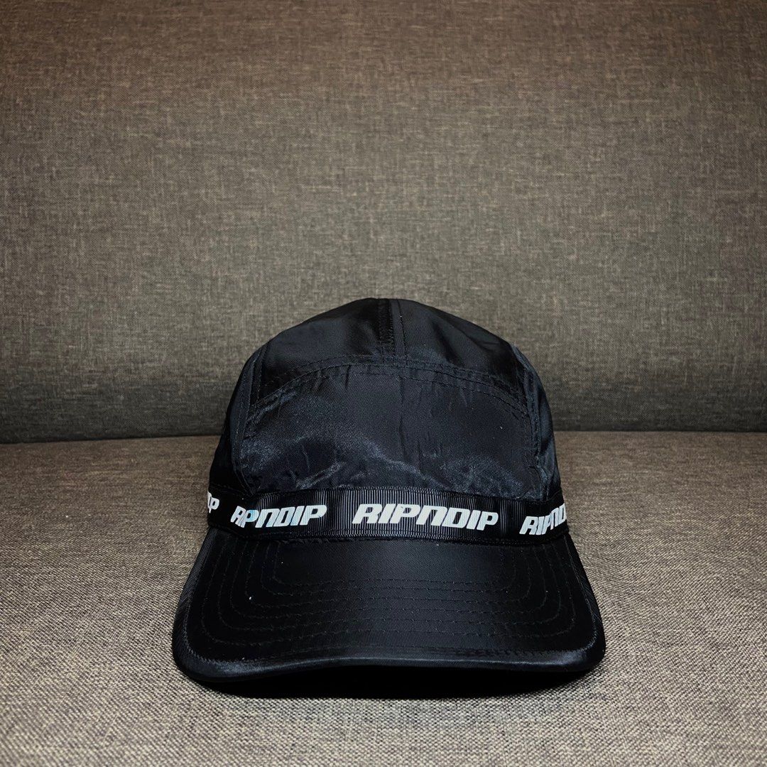 Rip N Dip Taped Nylon Camper Black 5 Panel Cap, Men's Fashion, Watches ...