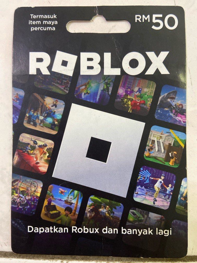 Roblox game card credit RM50, Hobbies & Toys, Toys & Games on Carousell