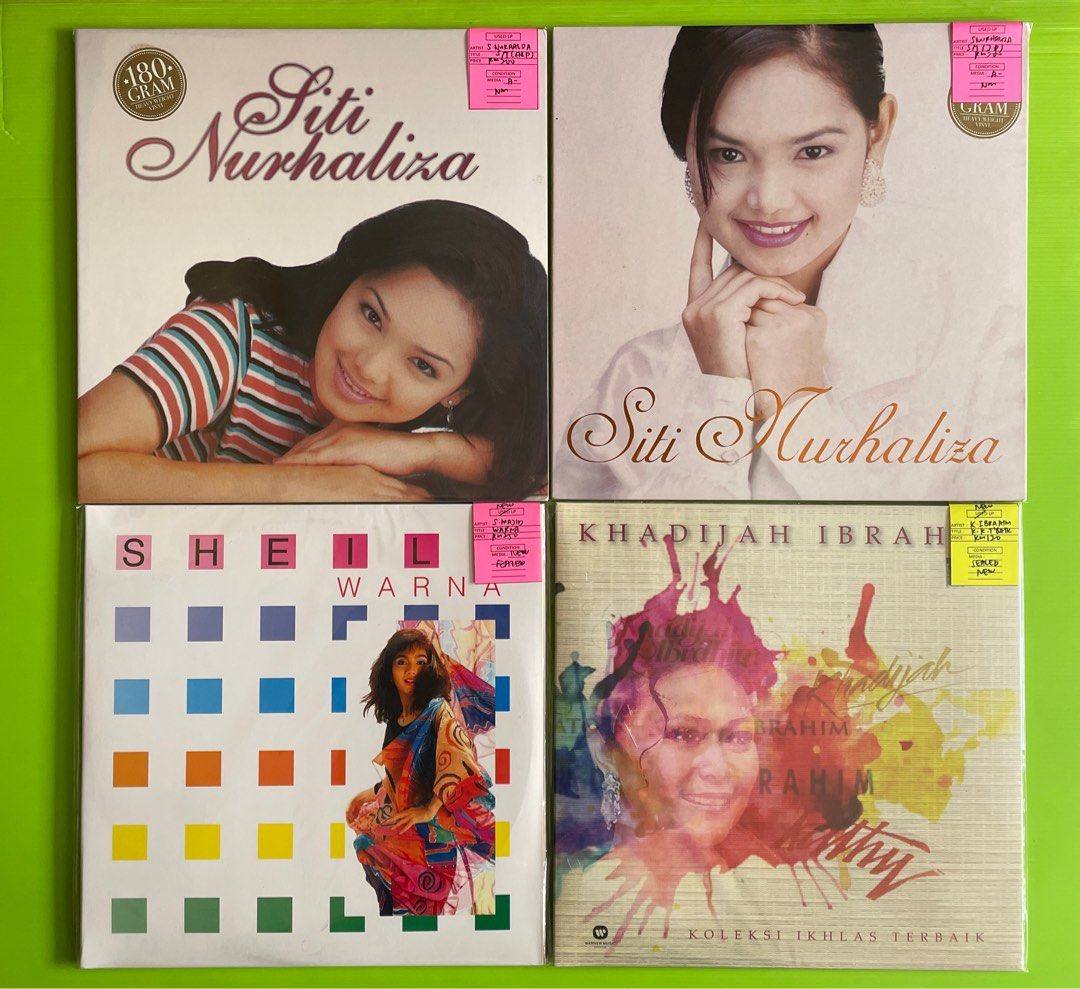 Siti Nurhaliza Sheila Majid Khatijah Ibrahim Piring Hitam Vinyl Lp Record, Hobbies & Toys, Music ...